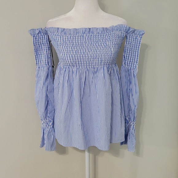 Haute Monde | Tops | Haute Monde Striped Top Large Coastal Nautical ...